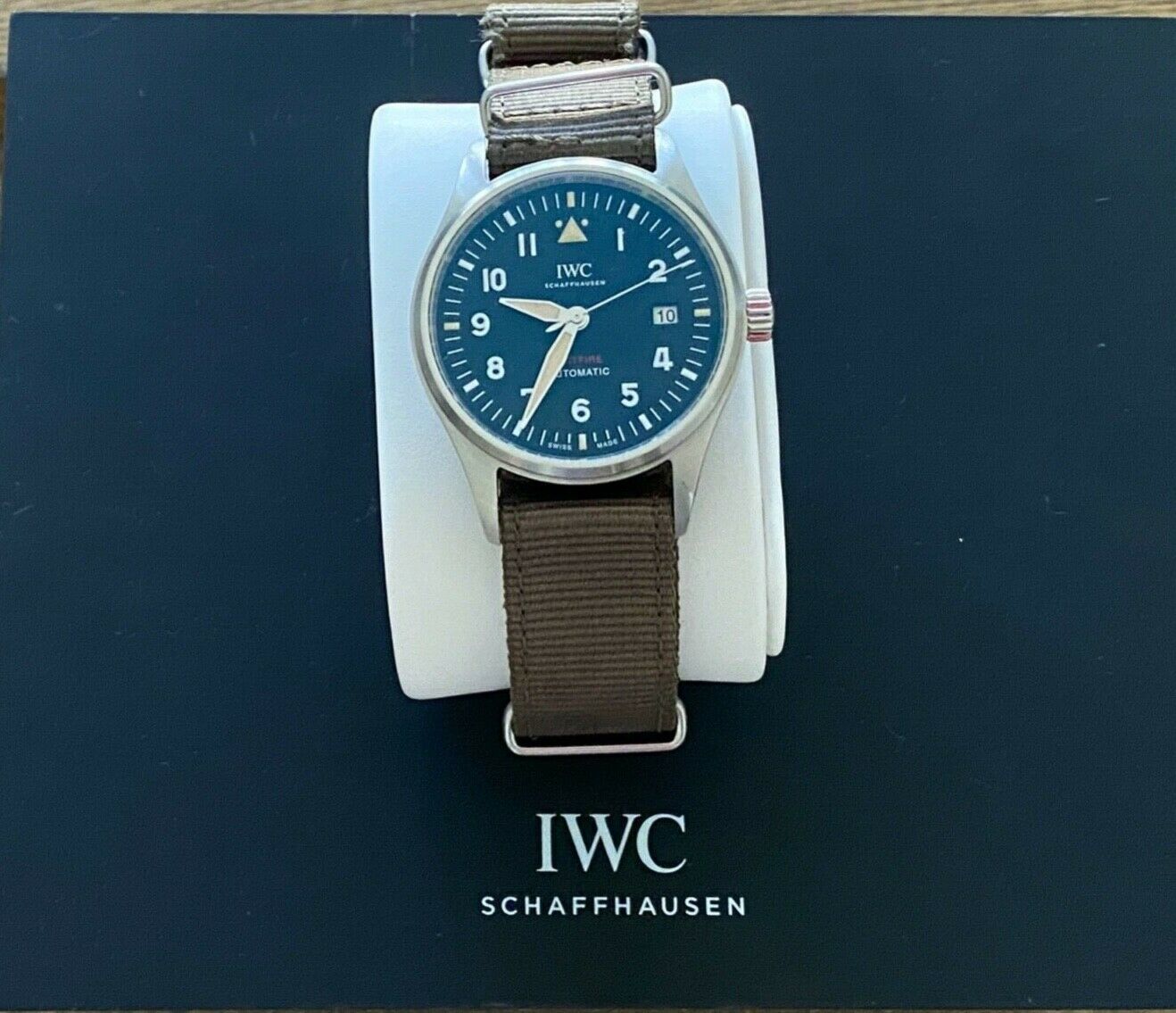 IWC Pilots Automatic Spitfire 39mm on Nato Strap ref: IW326801 Full Set ...