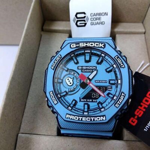 Casio G-SHOCK MANGA THEME GA-2100MNG-2AJR Men's Watch Octagon Blue | WatchCharts Marketplace