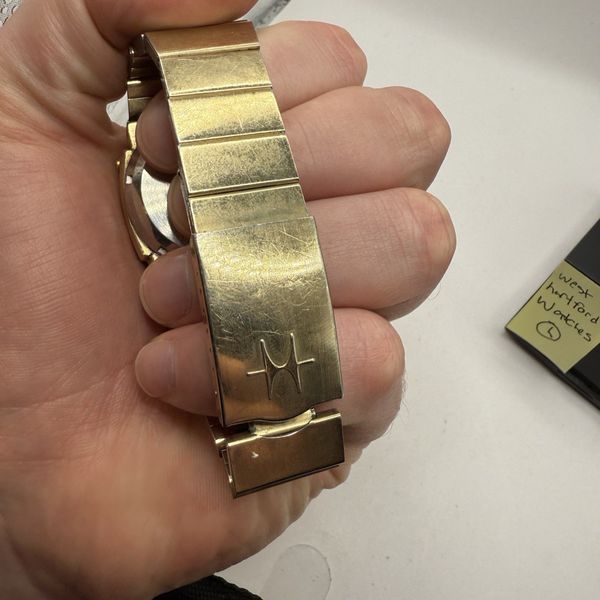 HAMILTON QED DOT MATRIX watch vintage LED watch 10k rolled gold plated ...