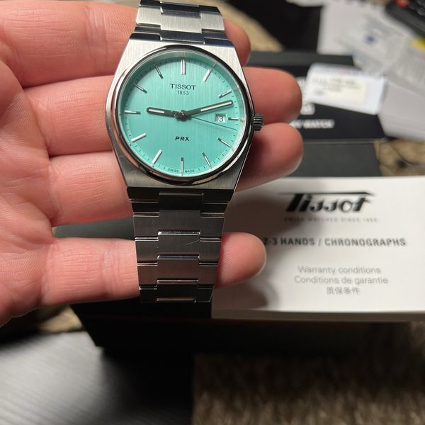 Tissot PRX Quartz Watch 40mm Mint Dial | WatchCharts Marketplace