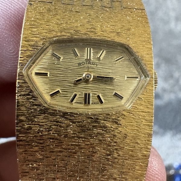 Vintage ROTARY Ladies Gold Plated Bracelet Watch | WatchCharts Marketplace