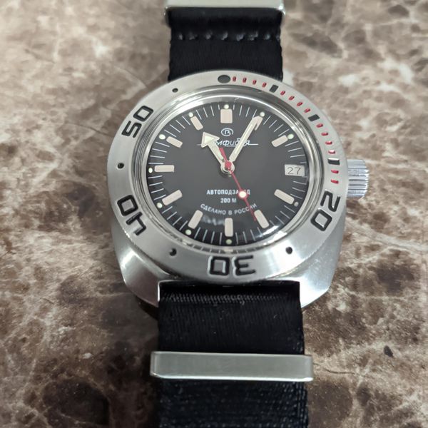 [WTS] Vostok Amphibia w/ 7 NATO Straps | WatchCharts