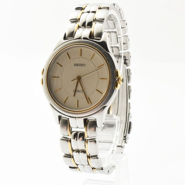 [Exc+5] SEIKO 8J41-6140 Vintage DOLCE Quartz Men's Watch from JAPAN ...