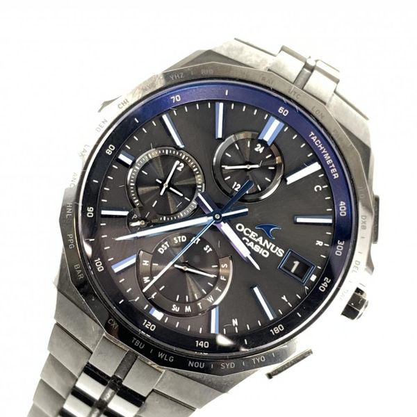 CASIO Casio OCW-S5000B-1AJF Oceanus Manta S5000 Titanium Black World ...
