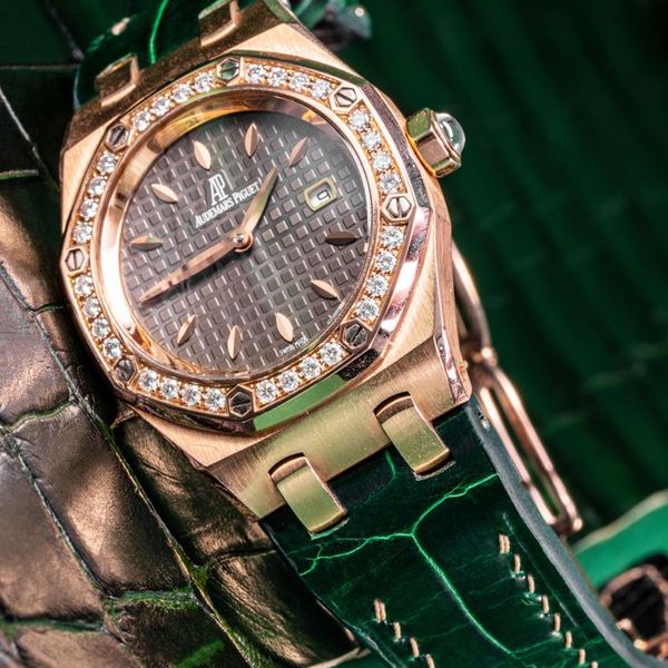 Handmade Handstitched Watch Strap In Emerald Green Crocodile Leather ...