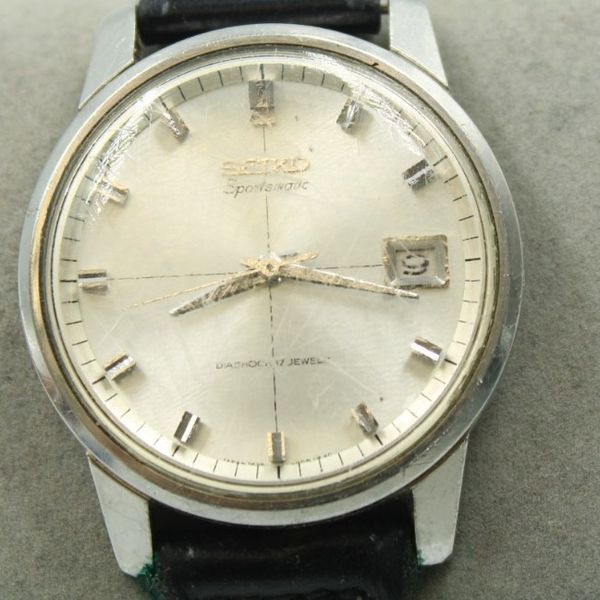 Vintage SEIKO Sportsmatic Diashock 17 Jewels Date Automatic Wristwatch ...