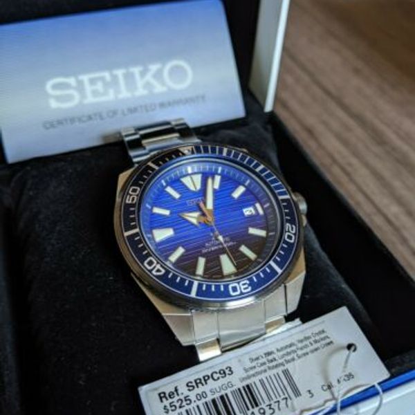 Seiko SRPC93 Prospex Samurai Save The Ocean Samurai Automatic Dive ...