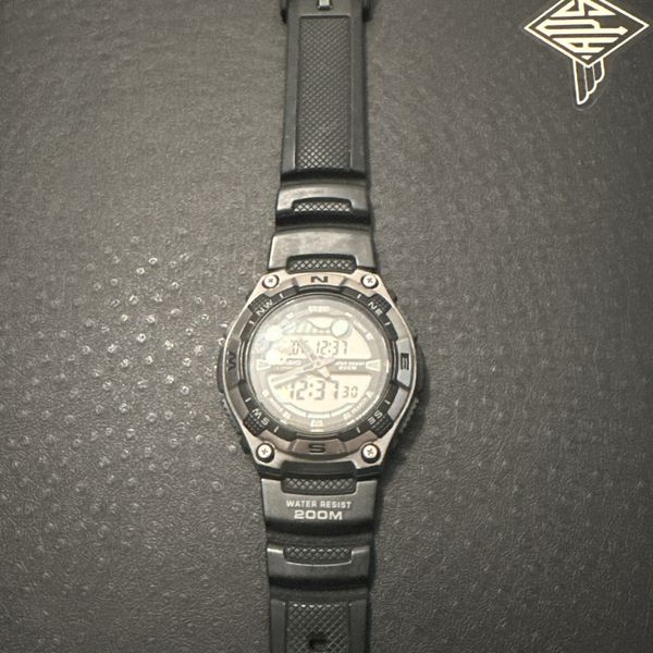 Casio AQW-100 Analog Digital Mens Wrist Watch - Tide/Moon Graph - New ...