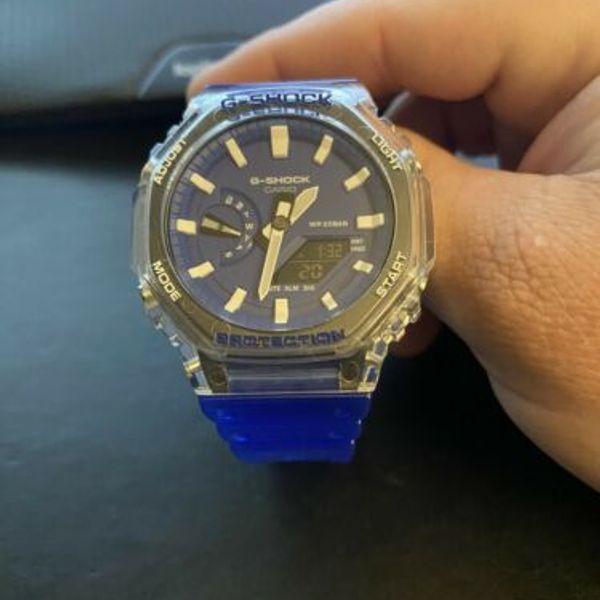 Casio G-Shock Clear Transparent GA2100HC-2A Digital-Analog 2021 Brand ...
