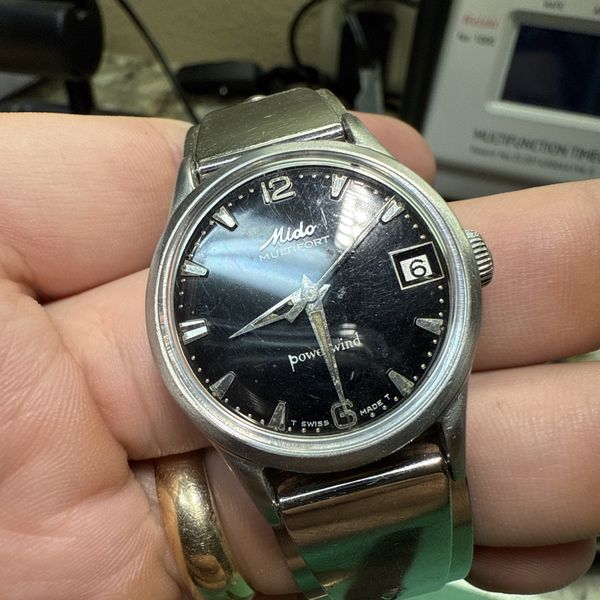 Vintage Mido Multifort Powerwind Automatic Menâ s Watch Military Style ...