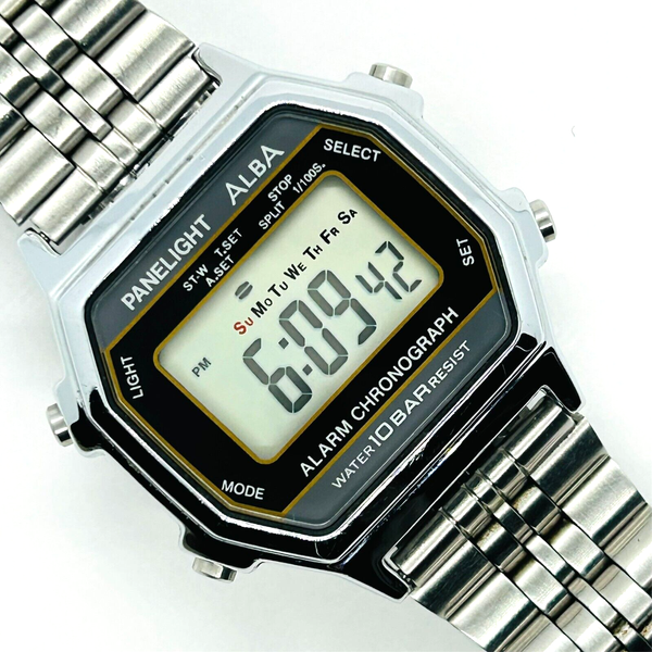 SEIKO ALBA Y735-4A00 Digital Vintage Active Free Shipping From Japan ...