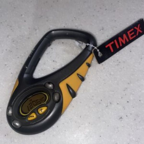 RETRO Timex TMX Grip Clip Carabiner Digital Watch Tomb Raider Laura Croft W/TAG | WatchCharts ...