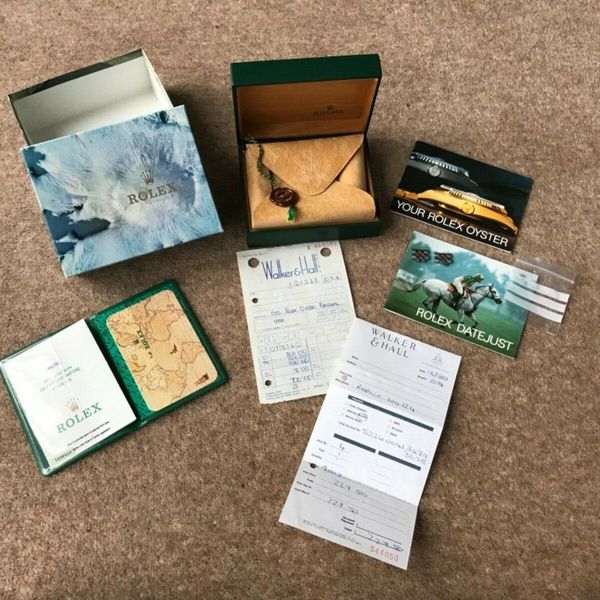 1988 Steel Rolex Oyster Perpetual Datejust with Original Box and ...