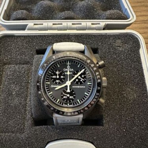 Swatch Omega Moonswatch Mercury Custom Stainless Steel Case ...