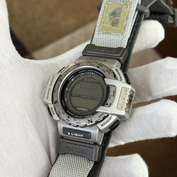 Rare Vintage Casio Pro Trek PRT-40 Triple Sensor Menâ s Digital Sports ...