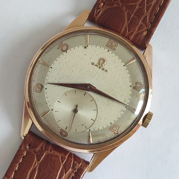 Vintage Omega 265 30T2 Two-Tone Jumbo Oversize 18K Gold Swiss Made ...