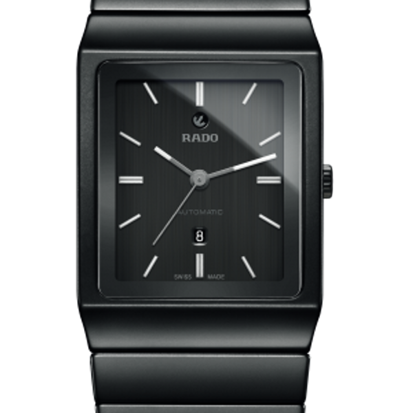 New Rado Ceramica Automatic High-Tech Ceramic Black Dial Men's Watch ...