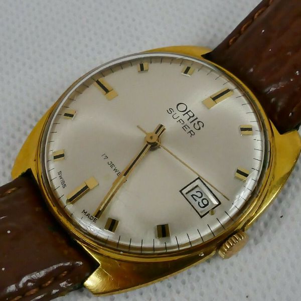 vintage oris super 17j gold plated mens watch | WatchCharts