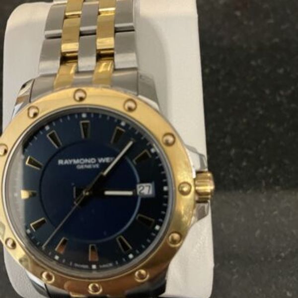 Raymond Weil Tango 5560 35mm Two Tone Stainless Steel Men's Watch full ...