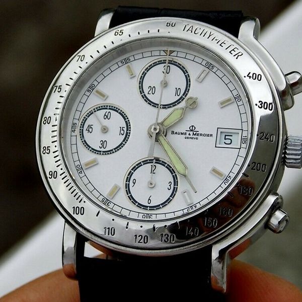 Massive chronograph,automatic Baume & Mercier ,model Formula S.,Valjoux ...