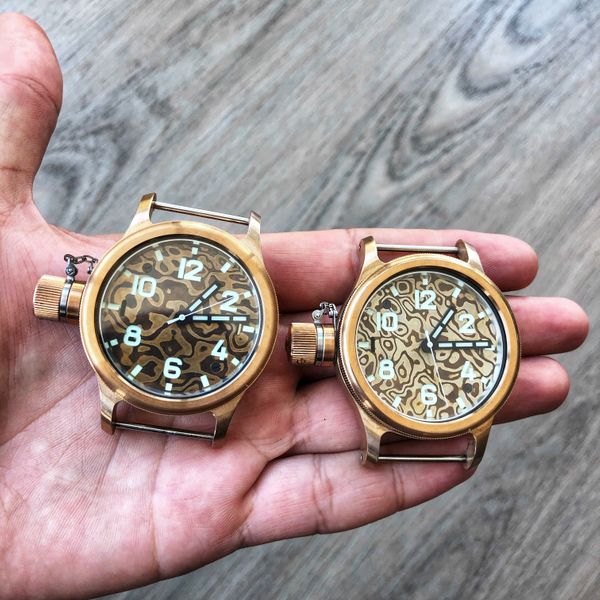 Fs: 2 brand new bronze Agats, mokume dial | WatchCharts Marketplace