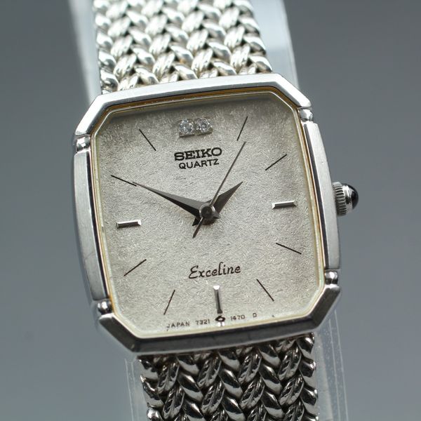 Vintage 1995 [N MINT] SEIKO Exceline 7321-5910 Silver Quartz Ladies Watch JAPAN | WatchCharts ...