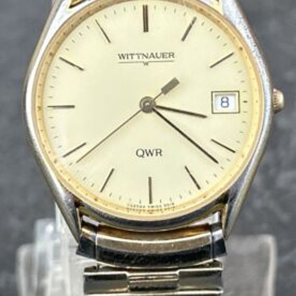 Vintage Swiss Wittnauer QWR Men's Watch AMOCO OIL EMBLEM ON BAND WATCH ...