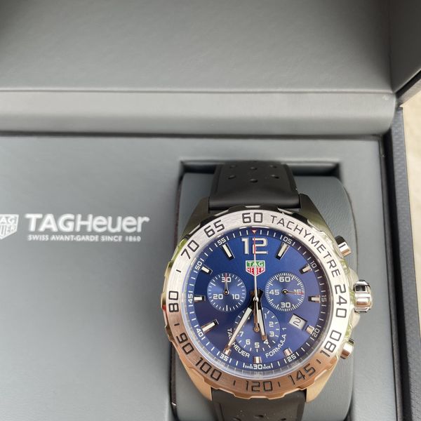 Tag Heuer 43mm Formula 1 Steel Quartz Chronograph Men's Watch CAZ101K ...