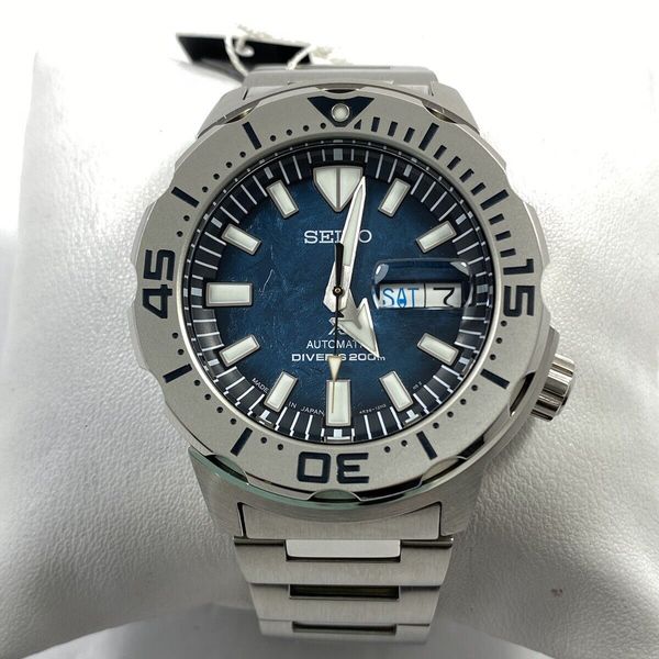 Seiko Prospex Monster Automatic Blue Dial Stainless Steel Men's Watch ...