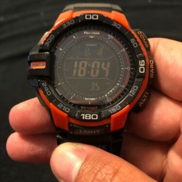 Casio Pro Trek Men's Tough Solar Triple Sensor 52mm Watch PRG270 | WatchCharts