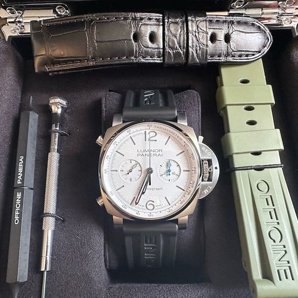 FS: LNIB Panerai 1218 Luminor Chrono 44mm White Dial PAM01218 | WatchCharts