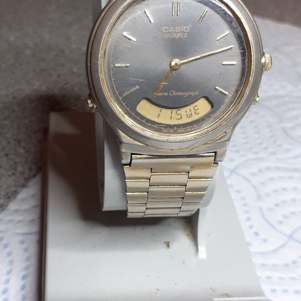 Mens vintage Casio watch. Ana-Digi Model AQ-305 | WatchCharts Marketplace