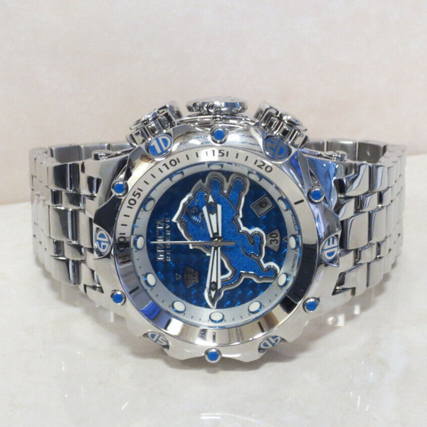 INVICTA NFL DETROIT LIONS LIMITED EDITION 52MM VENOM HYBRID BRACELET ...