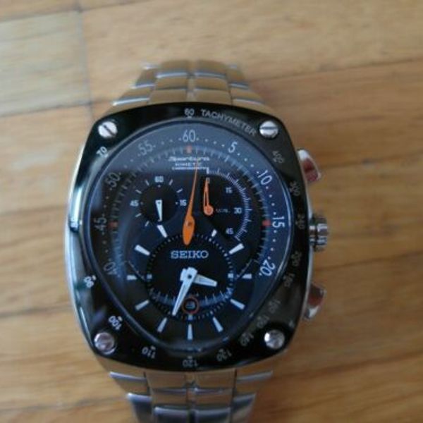 rare SEIKO SPORTURA 7L22 -0AD0 (SNL015) Kinetic Chronograph ...