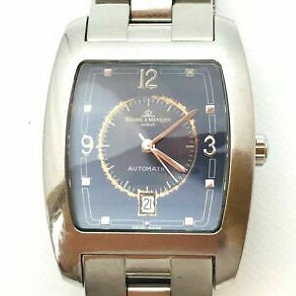 BAUME & MERCIER Watch MV045194 Automatic St.Steel Date w/Guide T437 ...