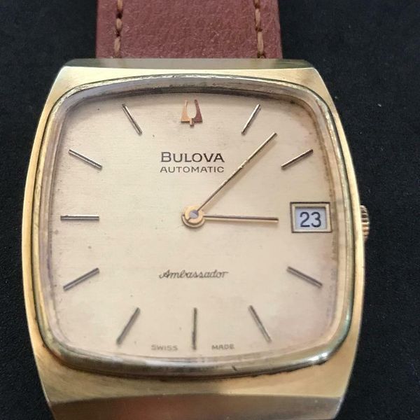 VINTAGE BULOVA AMBASSADOR AUTOMATIC SWISS MADE WATCH Work well ...