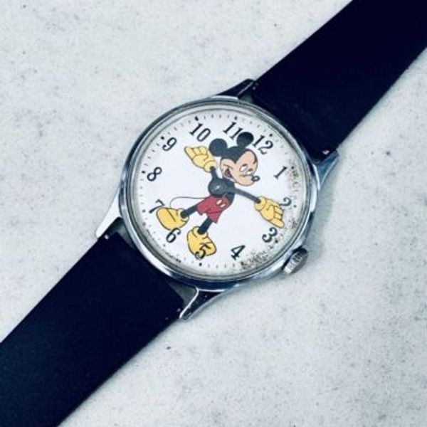 Vintage Unisex MICKEY MOUSE - US TIME Watch, Hand Wind, Rotating Arms ...