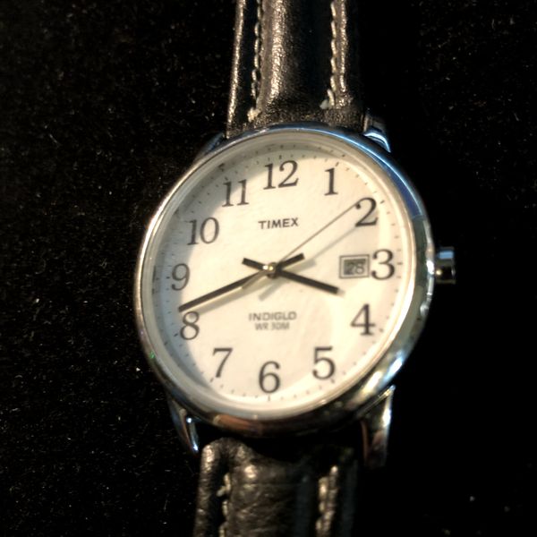 Timex Men's Indiglo Easy Reader Watch T2H281, New Battery, Date ...