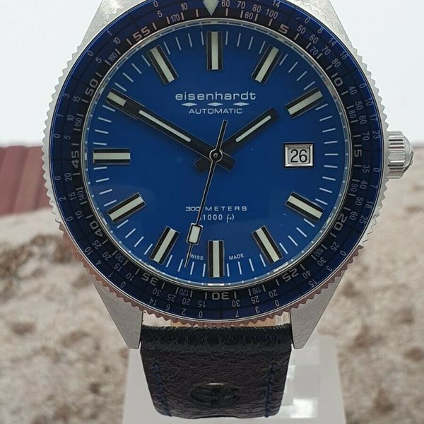 Eisenhardt SWISS MADE automatic watch ETA 2783 300m WR 3 time sealed ...
