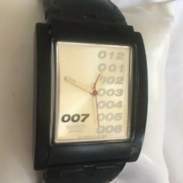 SWATCH-JAMES BOND DIE ANOTHER DAY-AG2001 LTD ED. REVERSO WATCH.WORKING ...