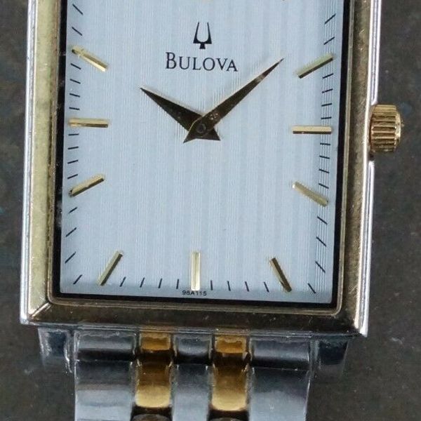 Men's Watch Bulova Classic Dress Quartz Watch C935145 Stainless and ...