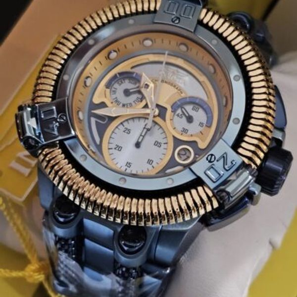 Invicta - King PYTHON - Ice Blue Swiss Z60 Chronograph - mens watch | WatchCharts Marketplace