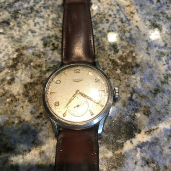 VINTAGE LONGINES S/S MANUAL WIND SUB.SECOND MEN'S WATCH | WatchCharts