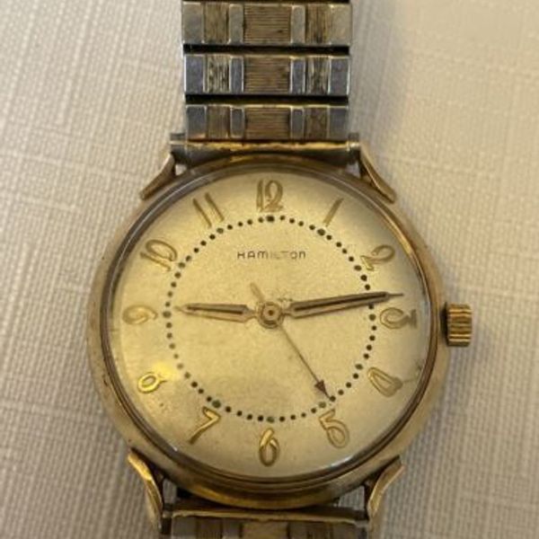 Rare All Numeral Indices Hamilton 10K Gold Filled Biggs Automatic Men's ...