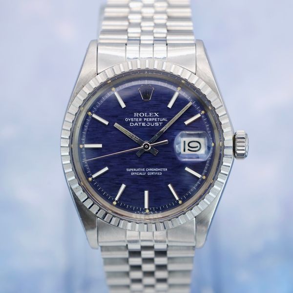 FS: FS: 1971 Rolex Datejust Ref. 1603 | Blue Mosaic Dial | WatchCharts ...