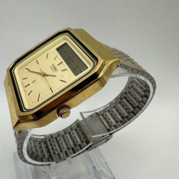 CASIO RARE!!! AT-552G 320 Touch Screen Analog/Digital Watch Menâ s ...