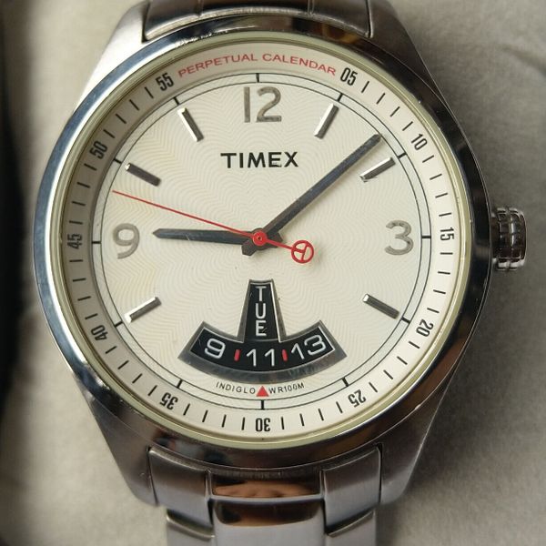 Timex perpetual calendar T2N218 indiglo watch | WatchCharts Marketplace