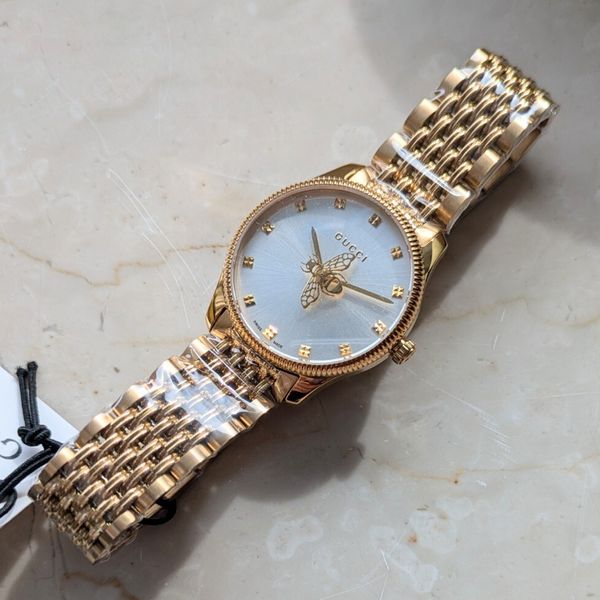 New Gucci G Timeless Watch Bee Gold YA1265021 Women s Bee Second Hand ...