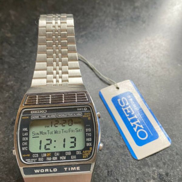 Vintage Estate NEW! SEIKO World Time Digital Watch A239 - 502A with Tag ...