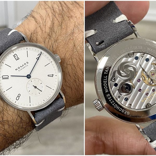 Nomos Tangente - See through movement | WatchCharts Marketplace